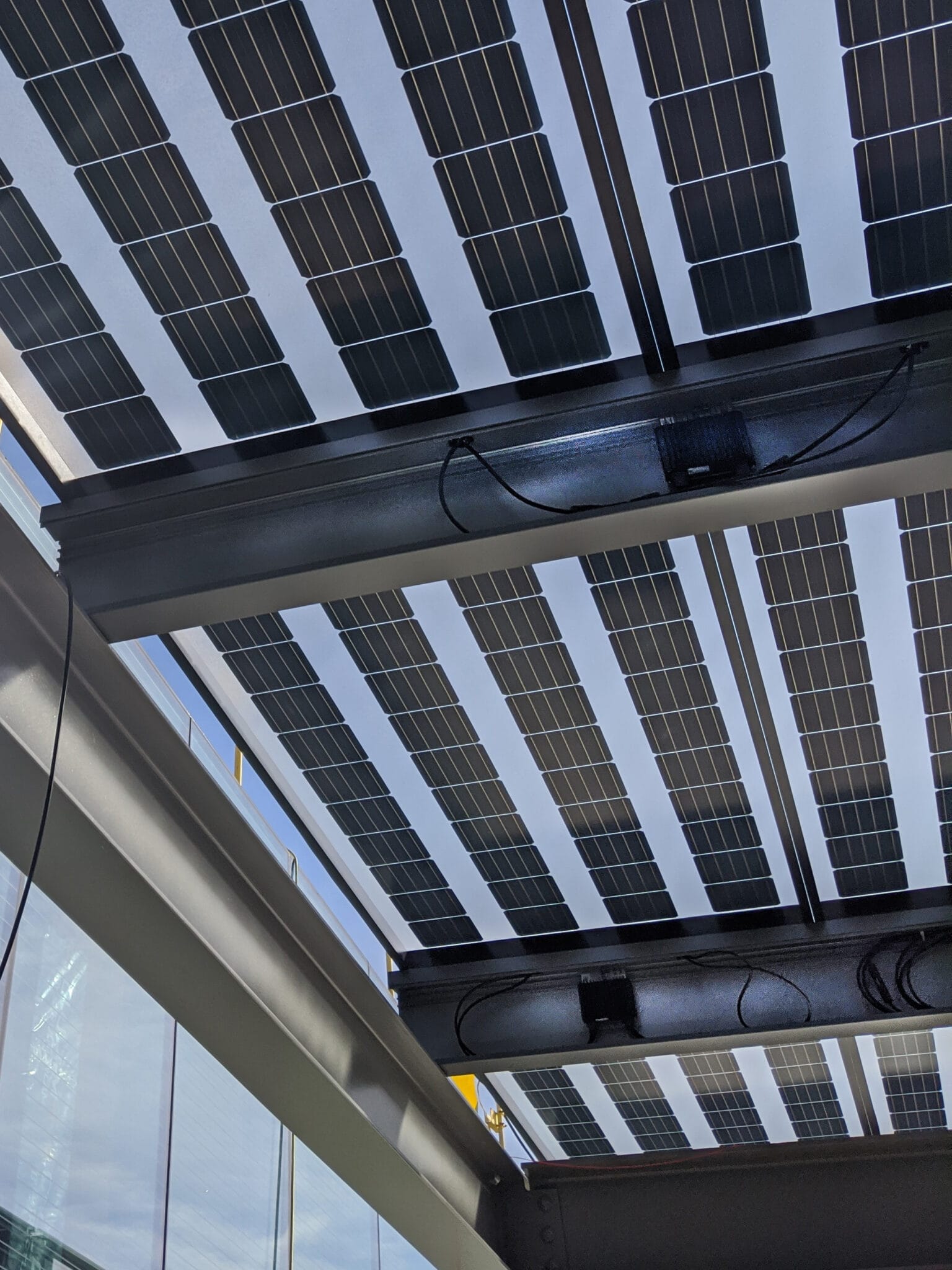 GSX Bifacial Glass-glass Solar Panel Awning - Lumos Solar