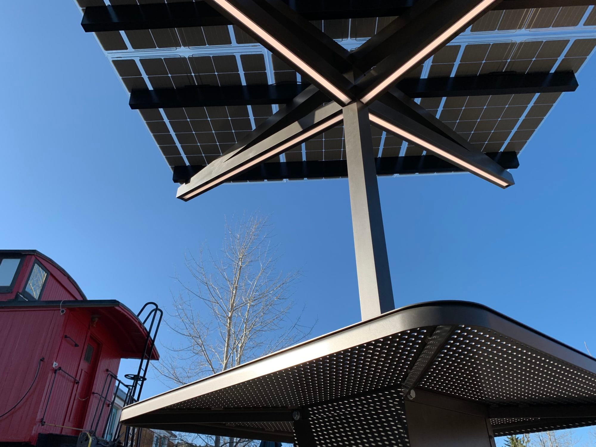 SolarZone Solar Shade & Charging Structure - Lumos Solar