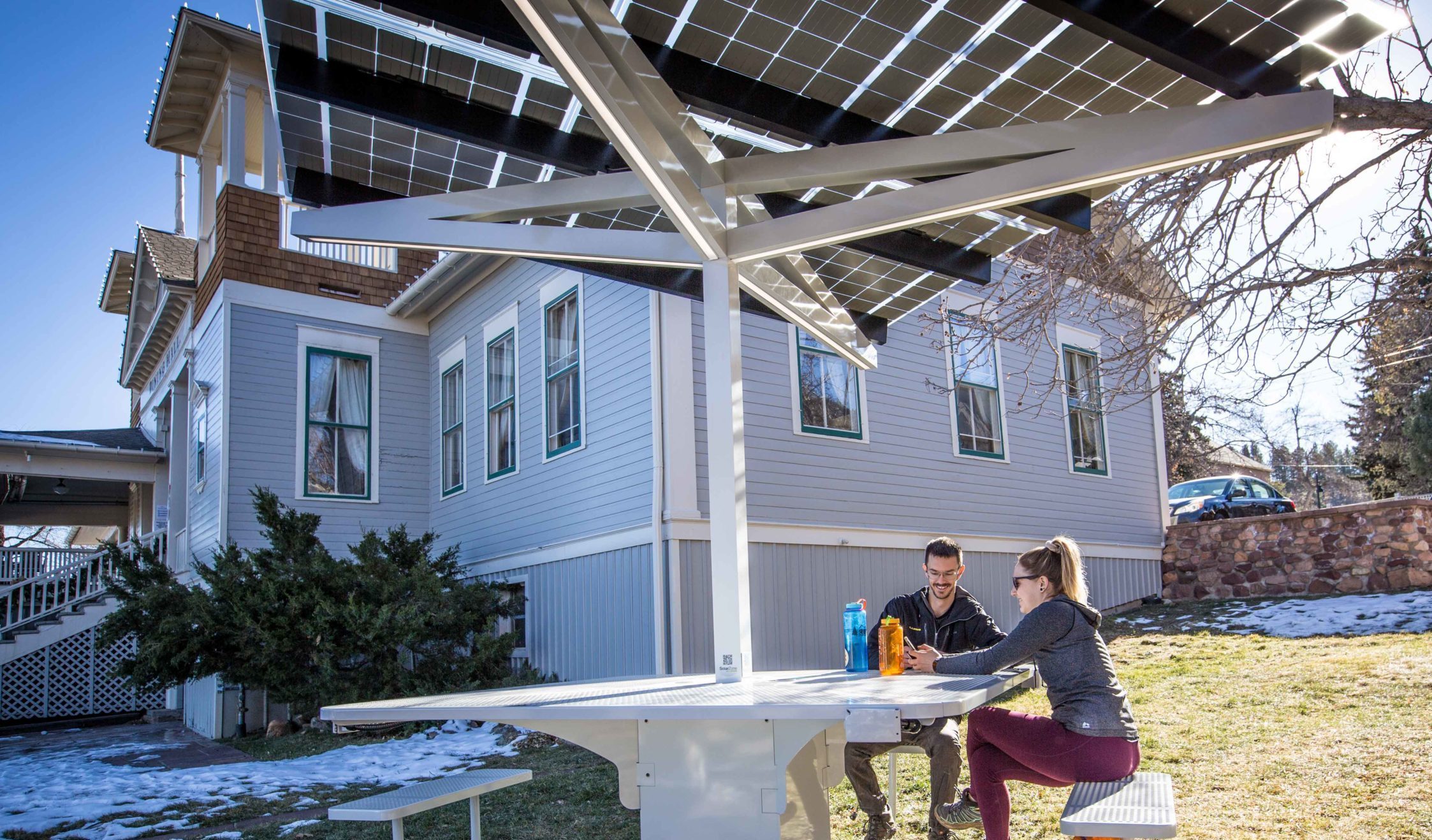 Solar Charging Table | Outdoor Classroom Solution - Lumos Solar