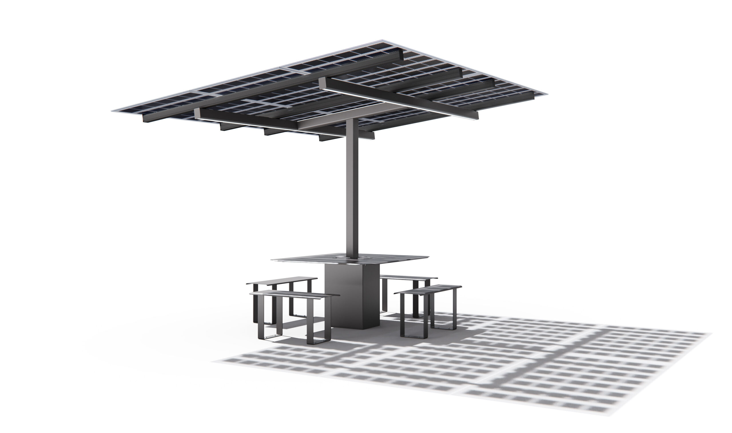 SolarZone Solar Charging and Shade Table - Lumos Solar