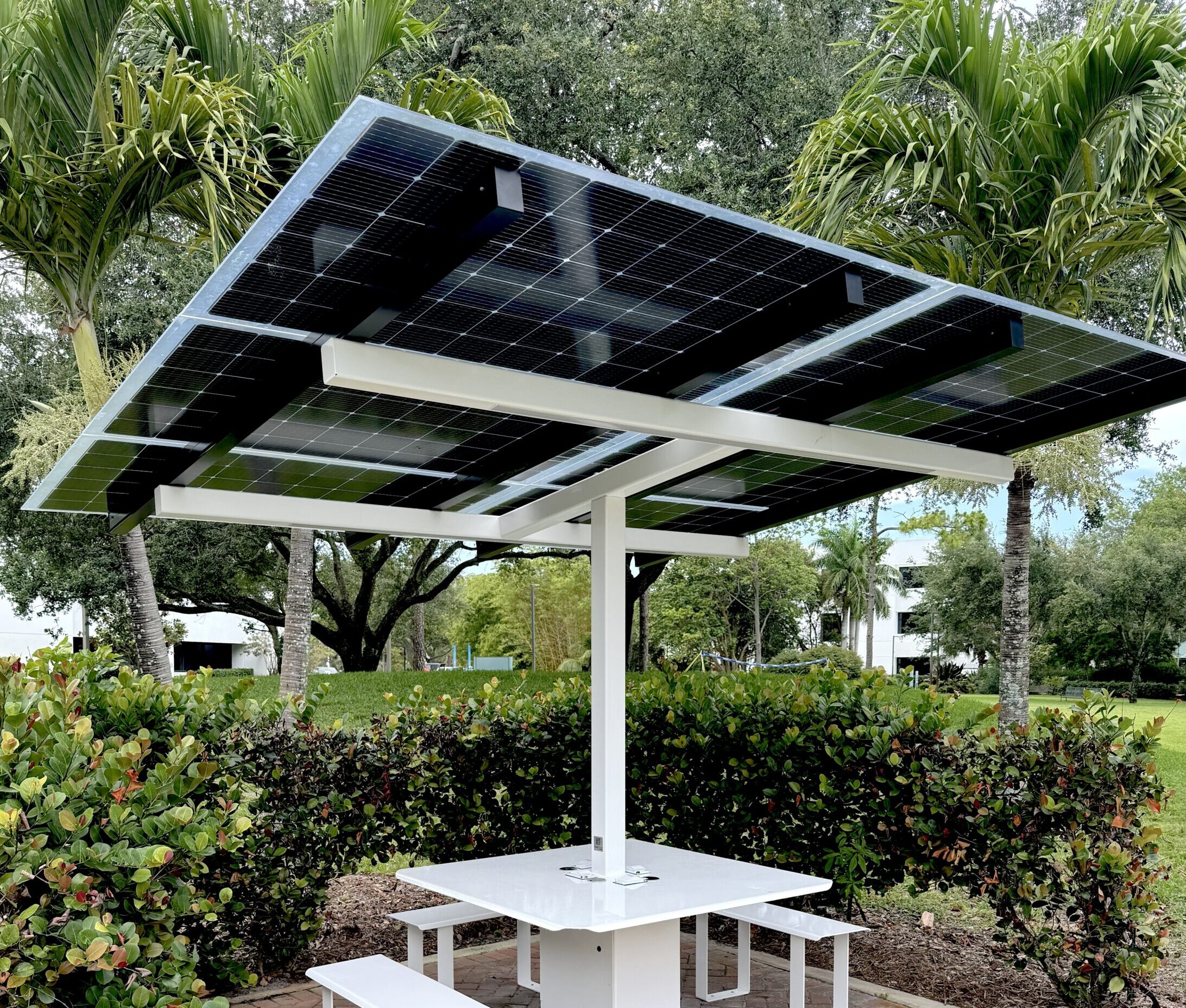 SolarZone Solar Charging Workstation Projects | Lumos Solar